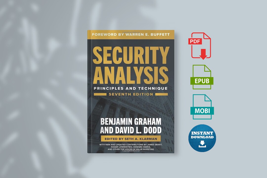 Security Analysis, Seventh Edition: Principles and Techniques 7th Edition - Etsy