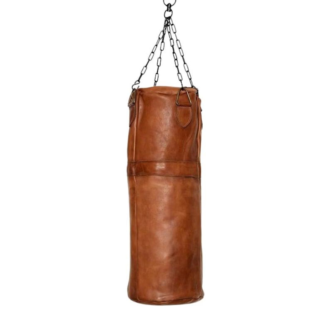 Handmade Vintage Leather Punching Bag: Heavy Duty Muay Thai Training - Etsy