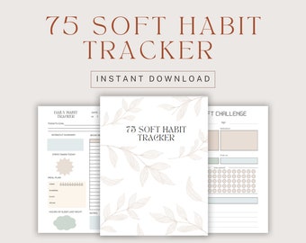 75 Day Soft Challenge | Digital Download | Printable | Habit Tracker - Etsy