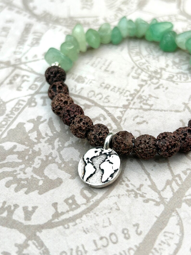 Earth Stretchy Bracelet - Etsy