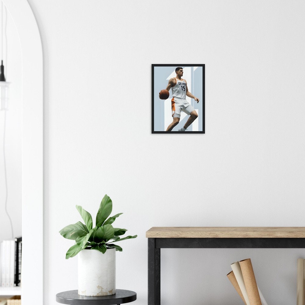 NBA Wallart Nikola Jokic Poster Highquality Framed Picture of the ...