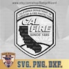 State of California With Bear and Star - Digital Logo - Etsy