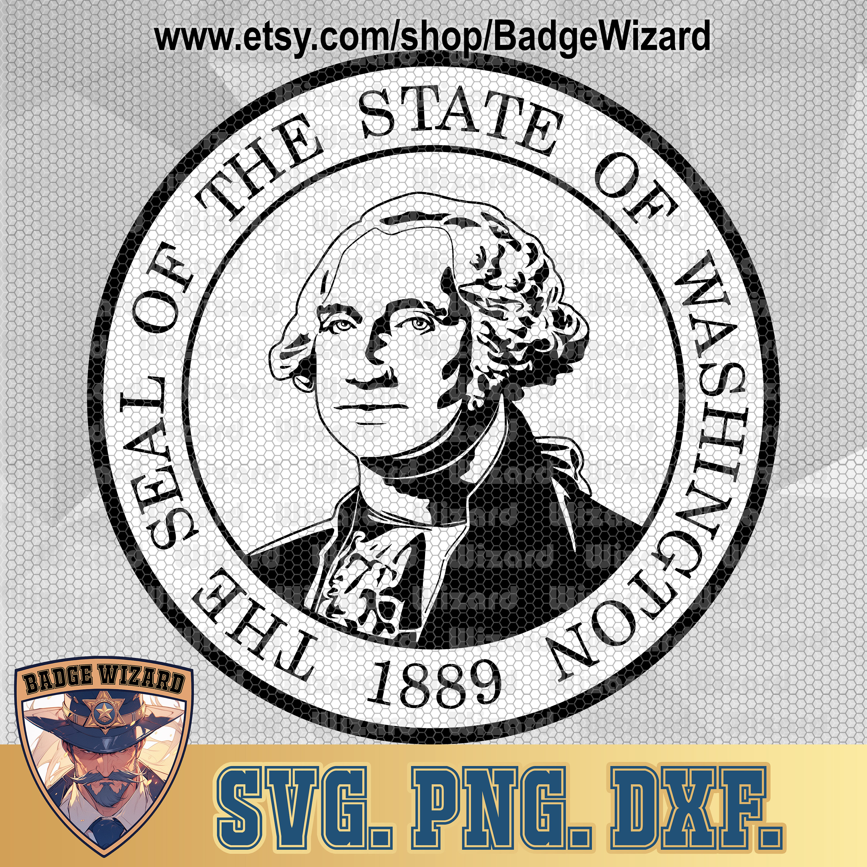 Washington State Seal SVG , State of WA Great Seal Cricut, WA Seal Png ...