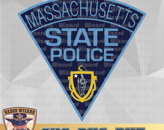 Massachusetts State Police Patch Sticker - Etsy