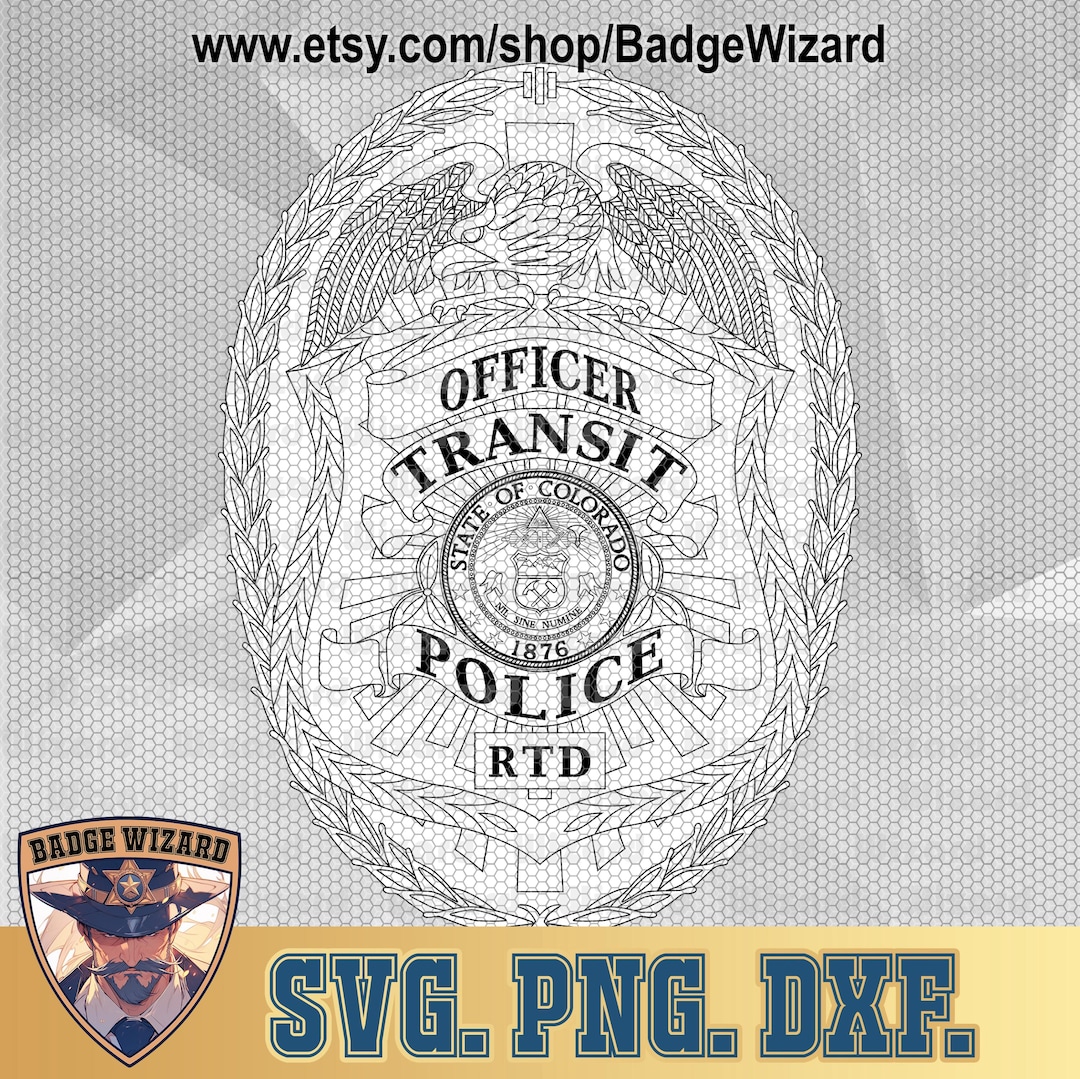Officer Transit Police RTD Colorado SVG, Colorado Police Png, Colorado ...