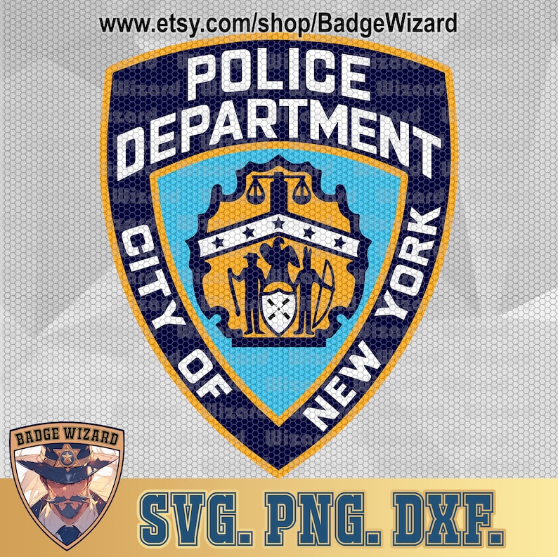 City of New York Police Department Colorized SVG, NYPD SVG, Patch Png ...