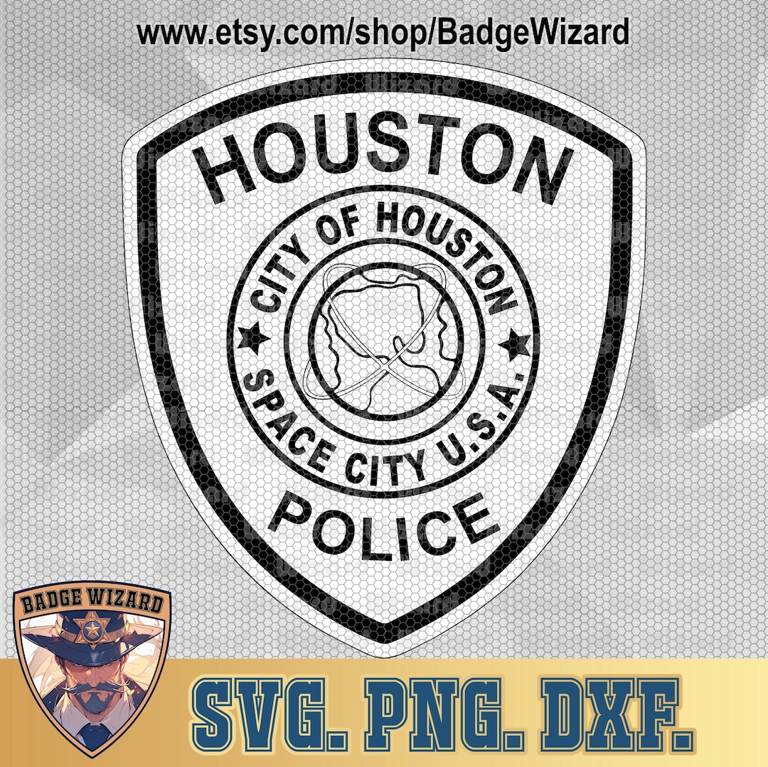 Houston Police Department Patch SVG, PNG, DXF (cricut Ready) - Etsy