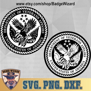 Veterans Affairs Seal SVG, Military VA Seal Png,vector Clipart For, Dxf ...