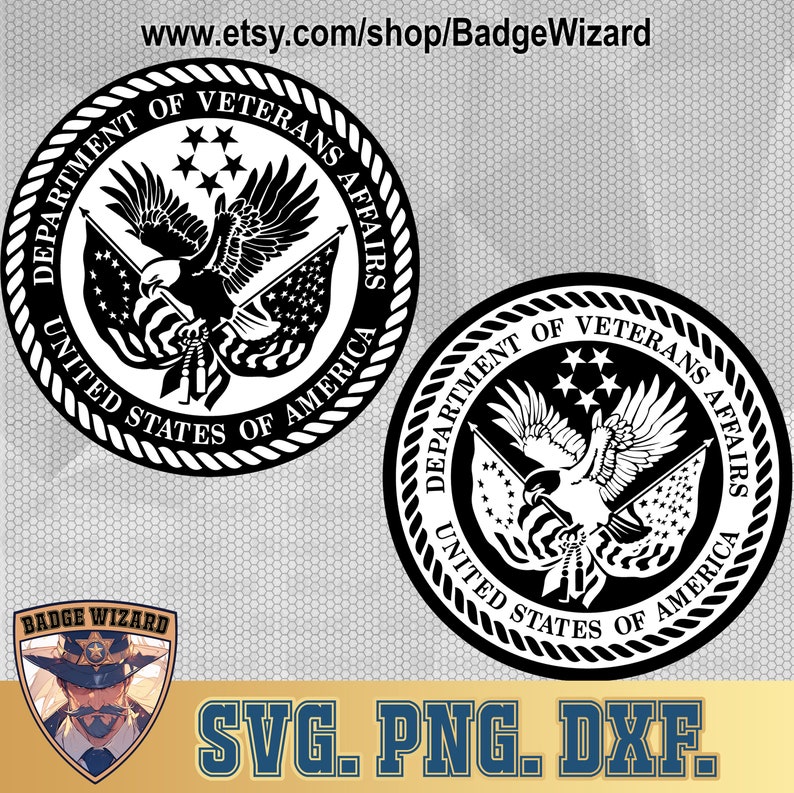 Veterans Affairs Seal SVG, Military VA Seal Png,vector Clipart For, Dxf ...