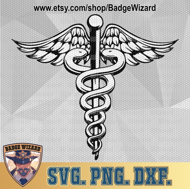 Nurse Caduceus Snake on Pole EMS SVG, US Army Medical Png, Dxf, Cricut ...