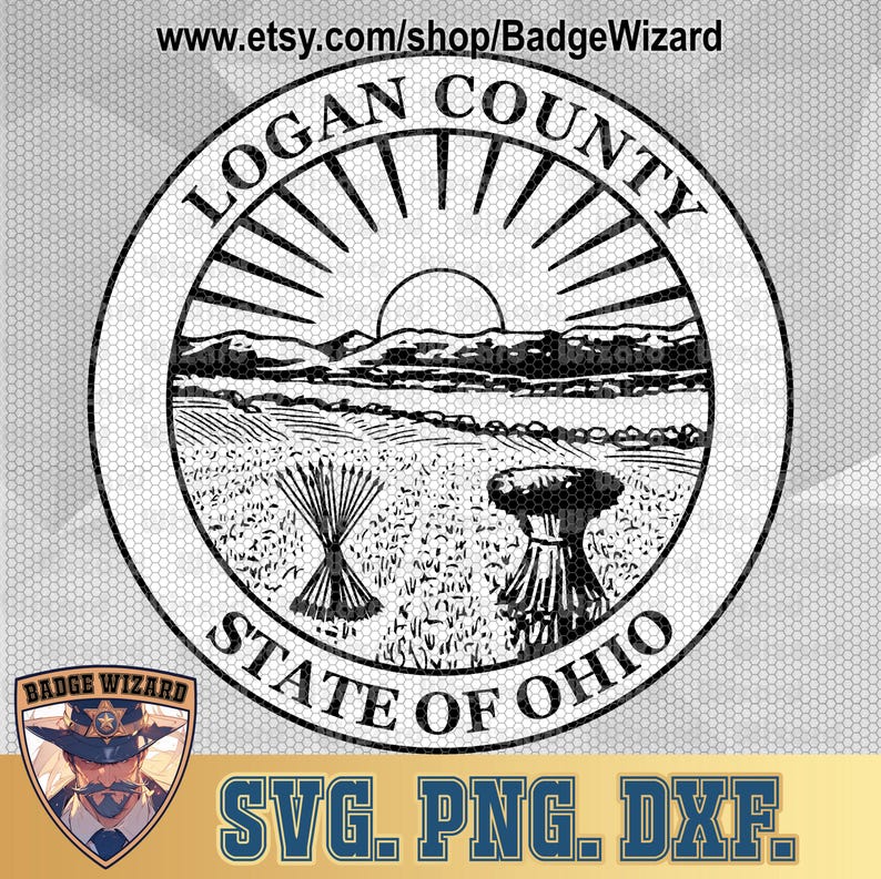 Seal of Logan County Ohio SVG , Ohio Logan County Seal Png, Logan ...