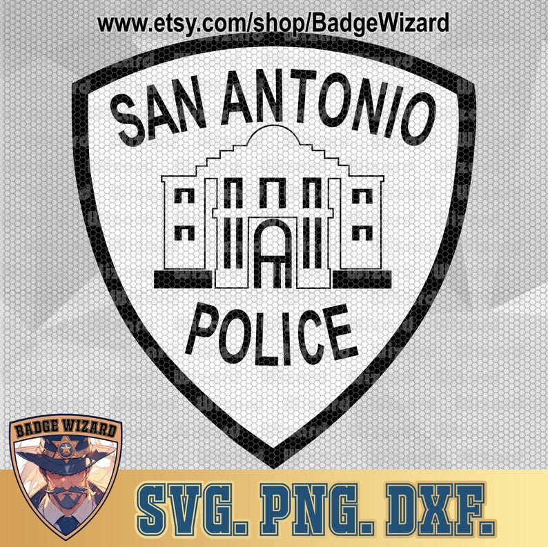 San Antonio Texas Police Department SVG, SA TX Police Dept Png, Dxf ...