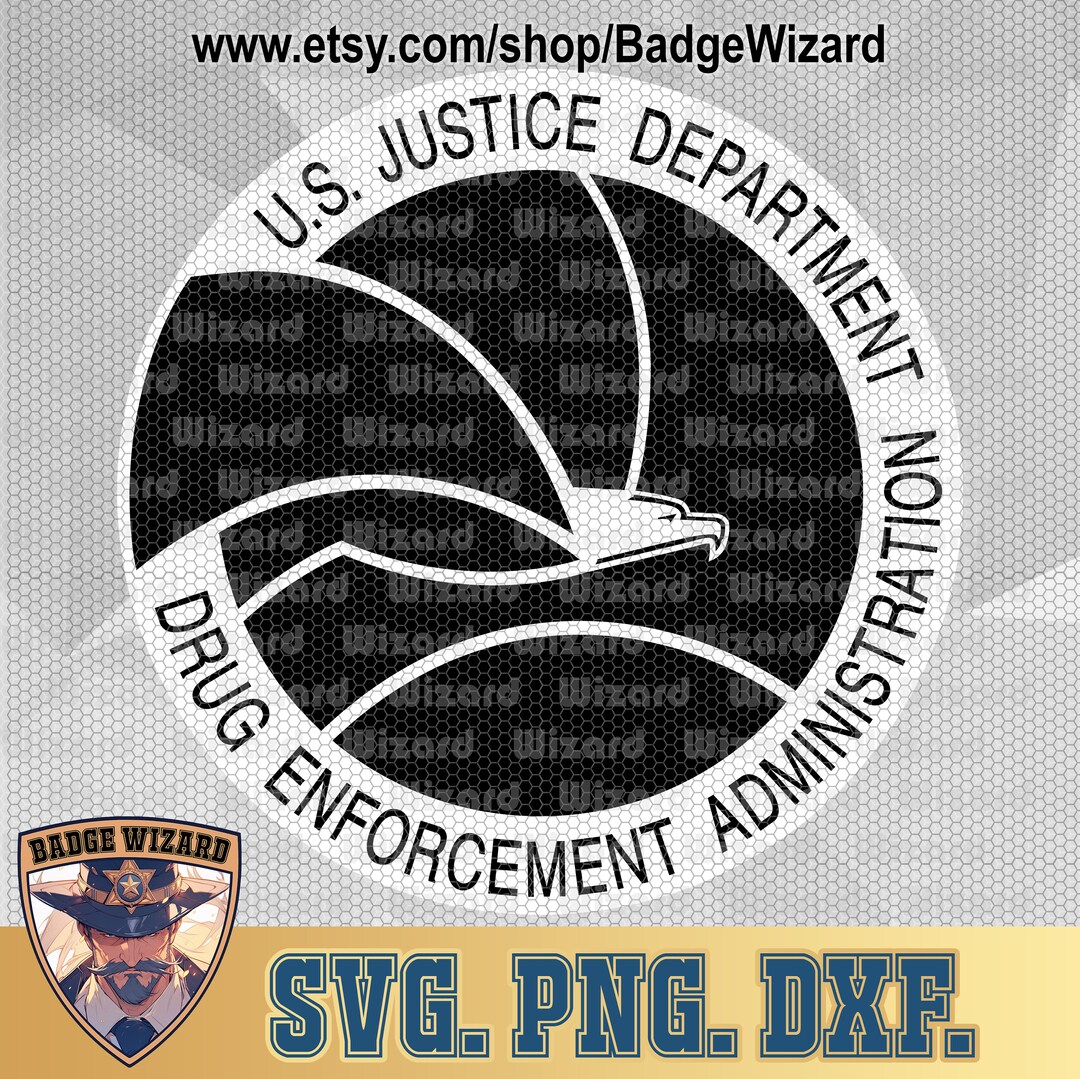 DEA Drug Enforcement Administration Special Agent Colorized SVG ,png ...