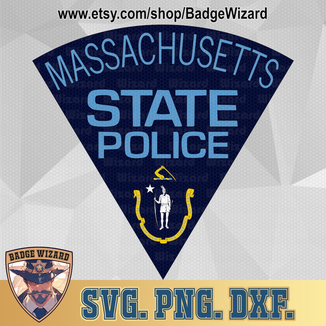 Massachusetts State Police Colorized SVG , Mass Highway Patrol Patch ...