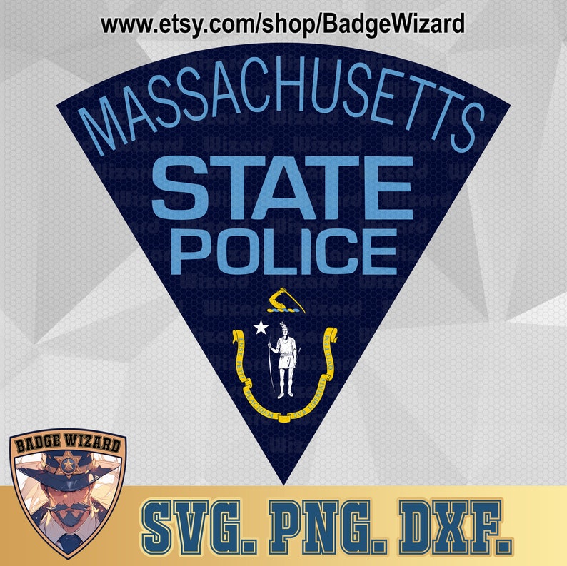 Massachusetts State Police Colorized SVG , Mass Highway Patrol Patch ...