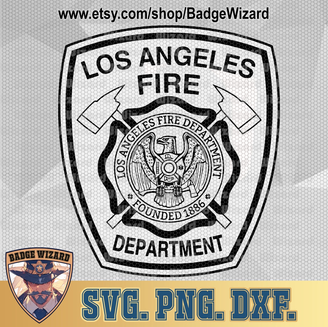 Los Angeles County California Fire Department SVG, LA CA Fire Rescue ...