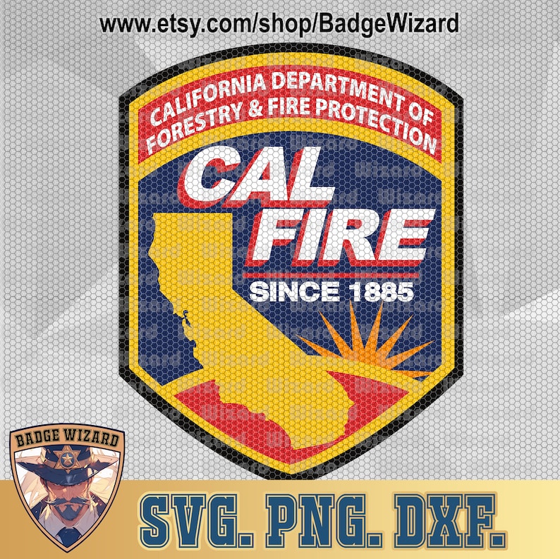 Colorized California Department of Forestry and Fire Protections SVG ...