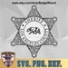 Los Angeles County Sheriff Department Badge 6 Point Star SVG, LA ...