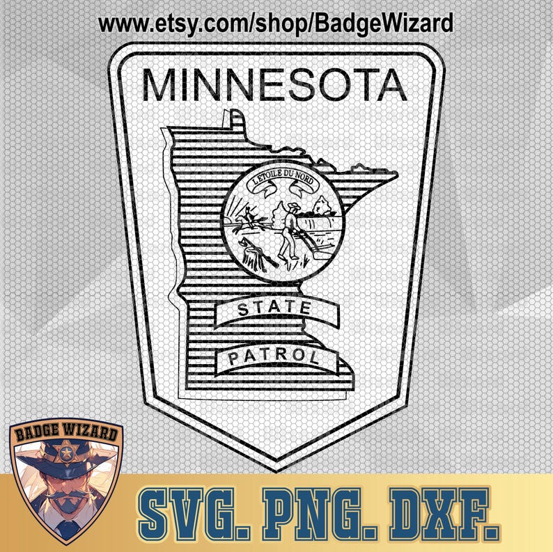 Minnesota State Patrol SVG , Minnesota State Patrol Patch Png and Dxf ...