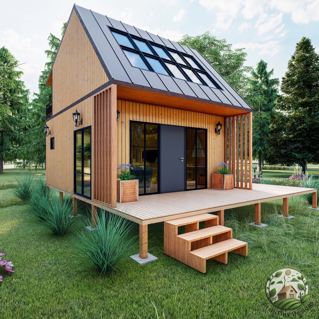 Tiny House Plans 16x16 , Modern Cabin House Plans , Cottage House Plans ...