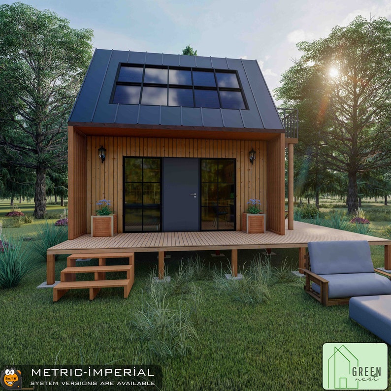 Tiny House Plans 16x16 , Modern Cabin House Plans , Cottage House Plans ...