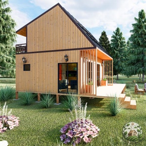 Tiny House Plans 16x16 , Modern Cabin House Plans , Cottage House Plans ...