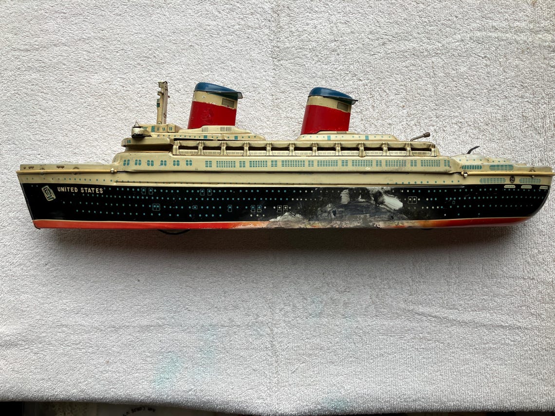SS UNITED STATES Toy Ocean Liner - Etsy