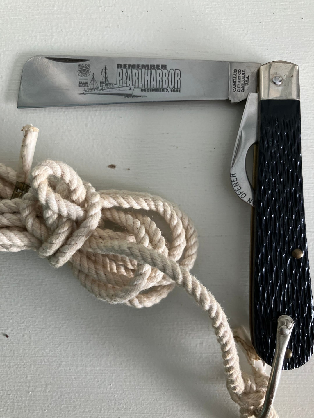 Remembering Pearl Harbor Rope Knife - Etsy
