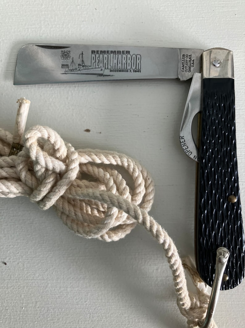 Remembering Pearl Harbor Rope Knife - Etsy
