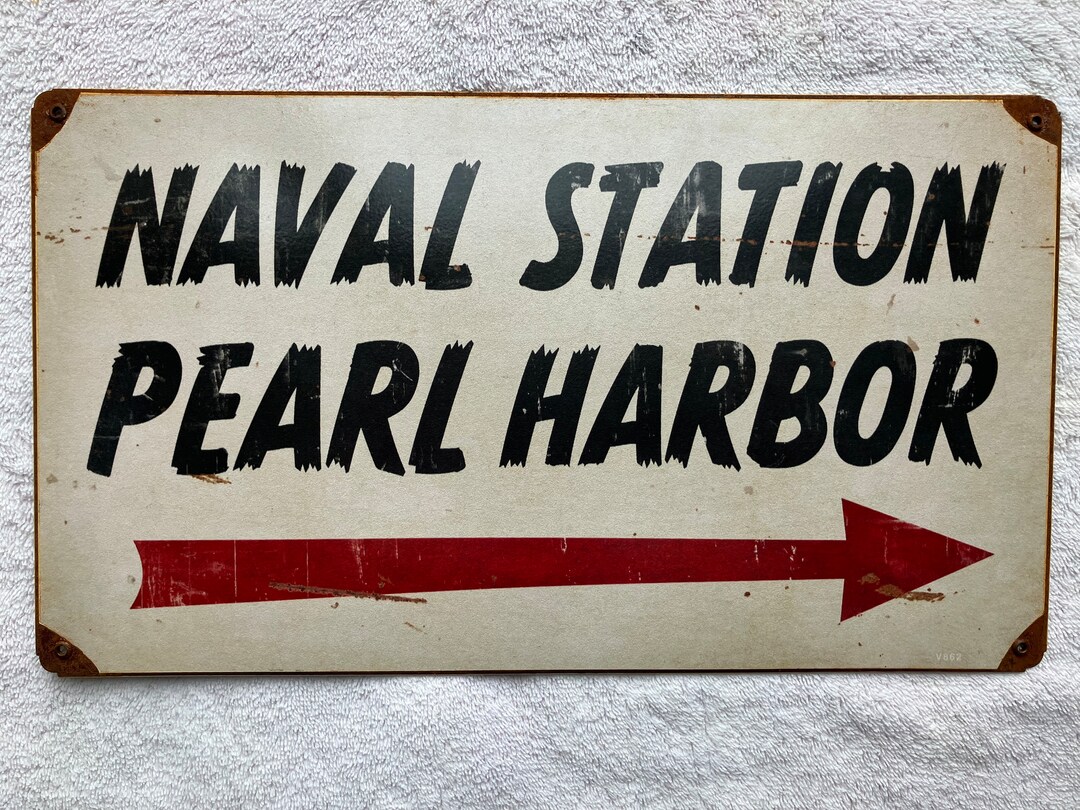 Naval Station Pearl Harbor Sign - Etsy