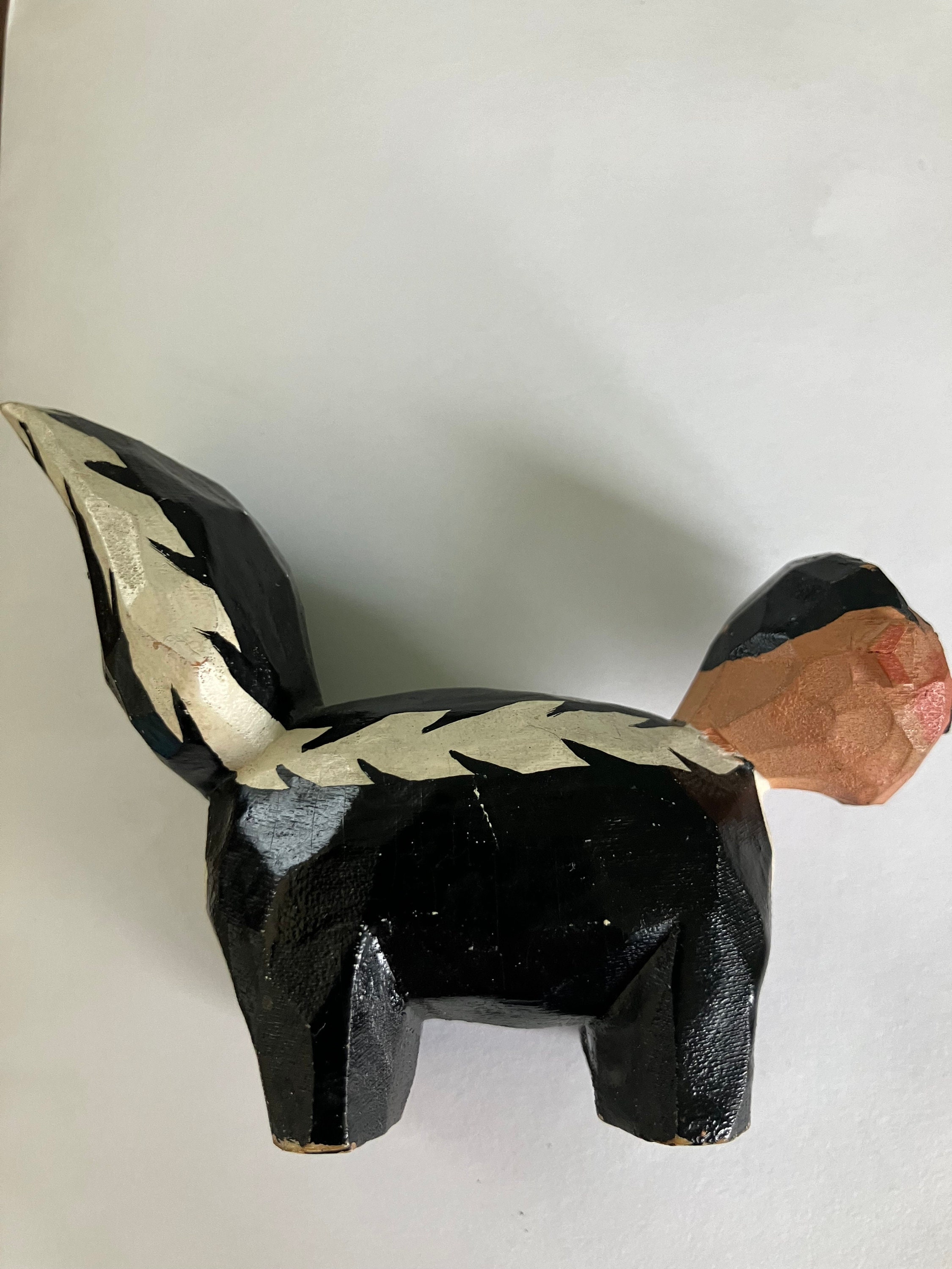 Carved Wood Hitler as Skunk - Etsy