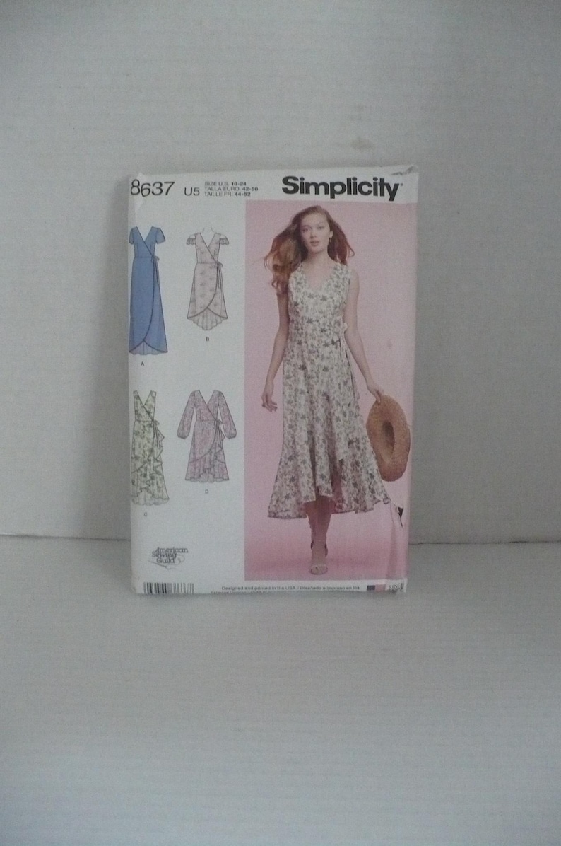 Simplicity Pattern for Four Women's Summer Dresses Sz 16-24 Unused ...