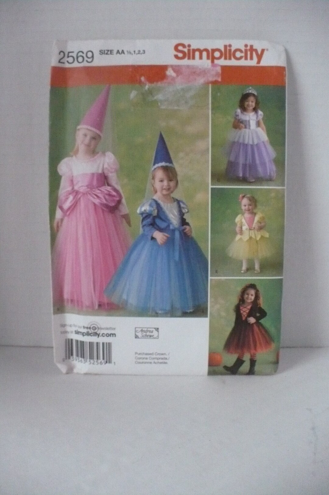 Simplicity Pattern for Toddler & Child's Princess Dresses/costumes ...