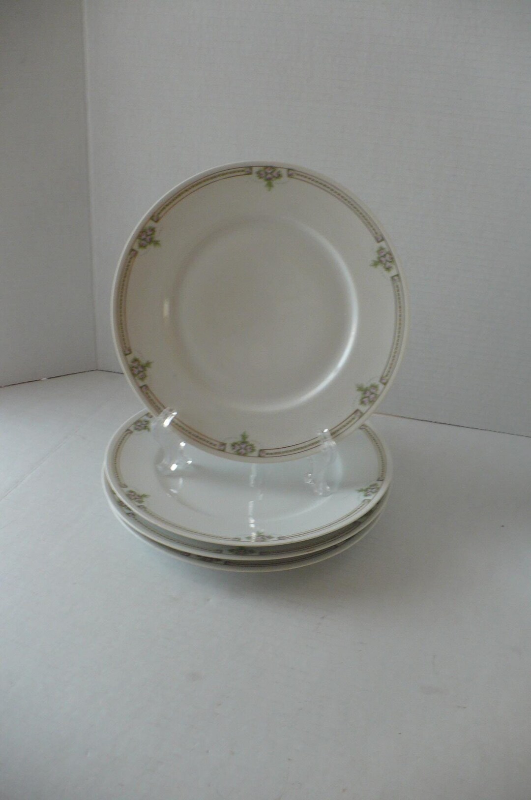 Vintage Set/4 Rare Weimar Germany Gold Swags & Pink Rosettes 9 1/4 ...