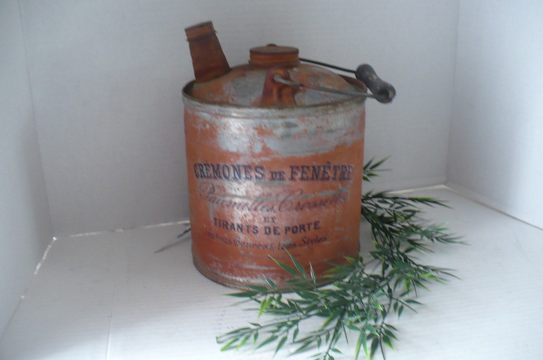 Old Rusty & Dusty Metal Repurposed Gas Can - Etsy