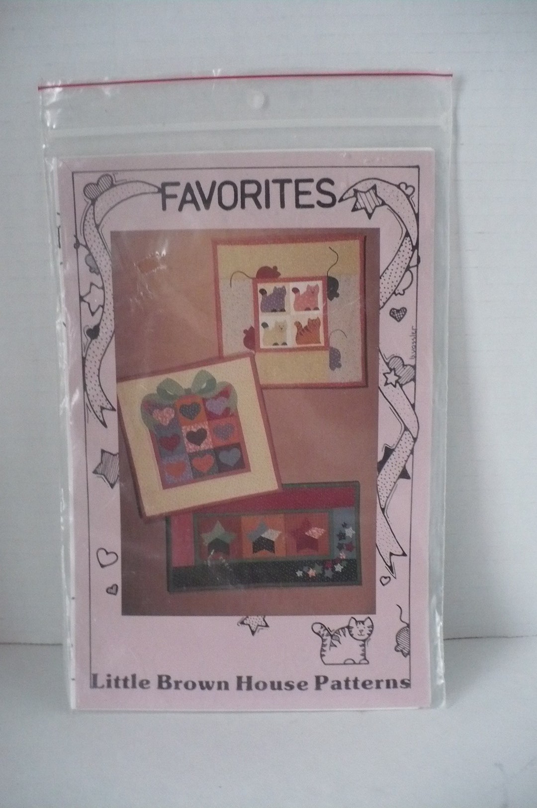 Vintage Pattern for Three Little Quilts: Hearts, Stars & Kittys by ...