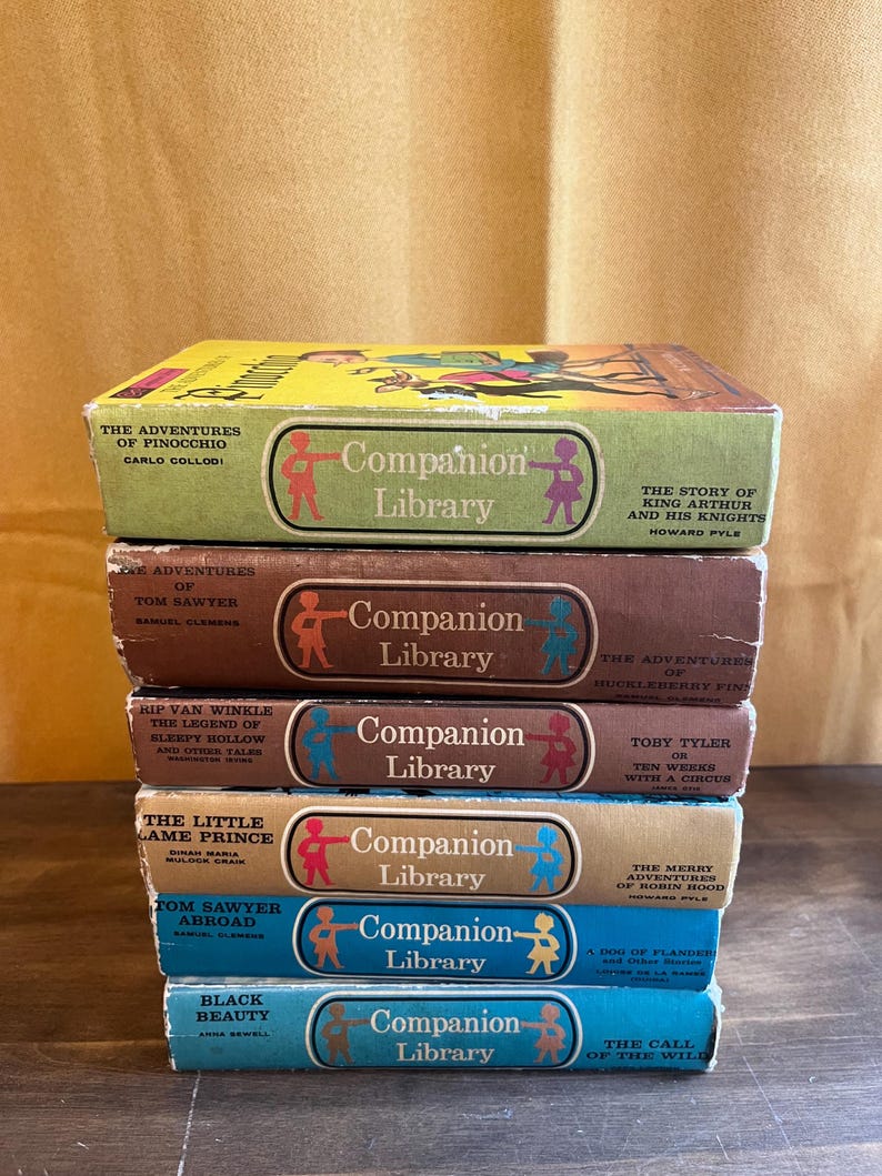 Vtg 1960s Companion Library Classic Hardcover Books- Individually Sold ...