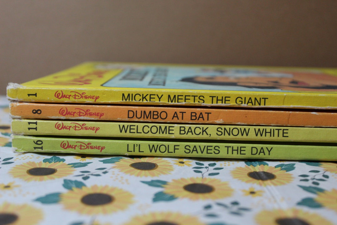 1980s VINTAGE Walt Disney BEGINNING READER Bantam Books Set Set of 4 or ...