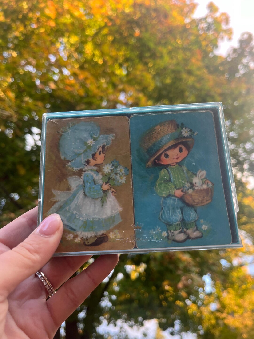 VTG Girls Playing Cards Double Deck 1970’s Mary Hamilton Hallmark - Etsy