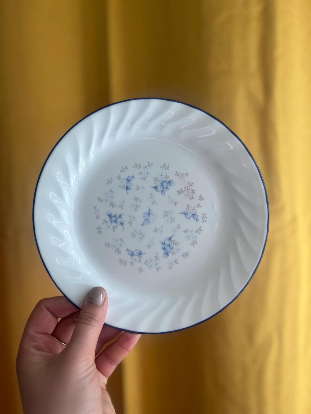 Vintage Corelle Blue Fleur Plate: Dinner or Bread Plate Replacement - Etsy