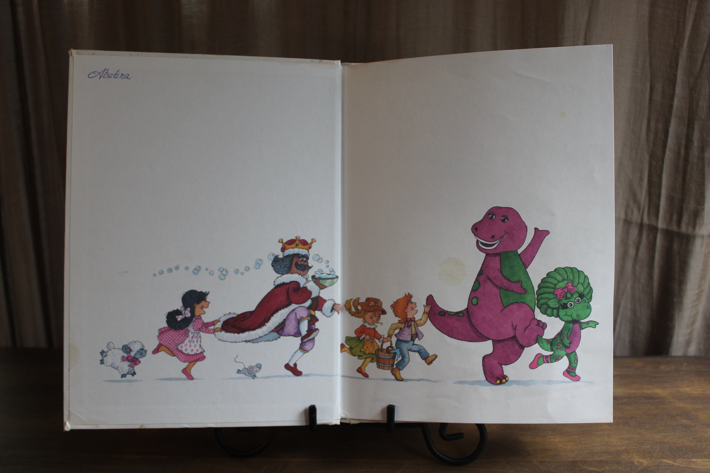 Barney's Favorite Mother Goose Rhymes, A Read-along Play-along Book ...