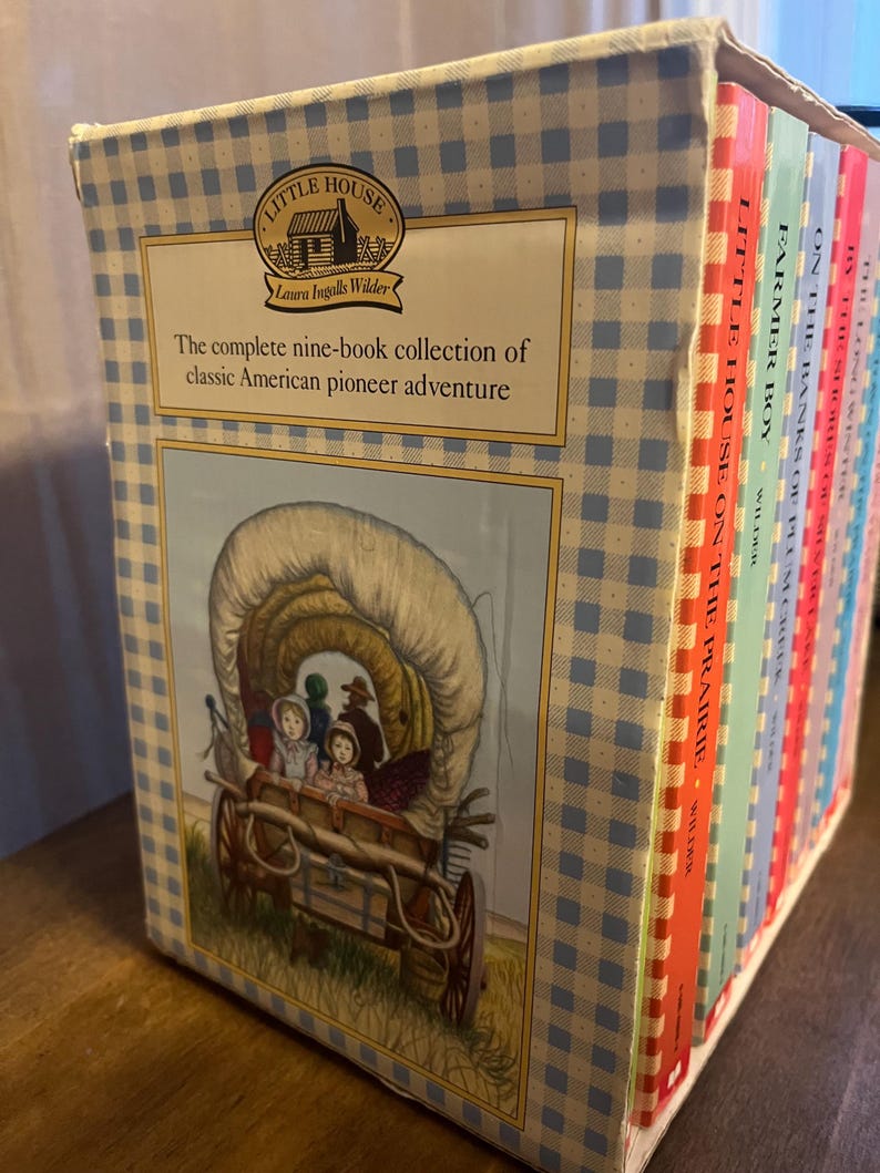 LAURA INGALLS WILDER 1994 Little House on the Prairie Box Set 9 Books ...