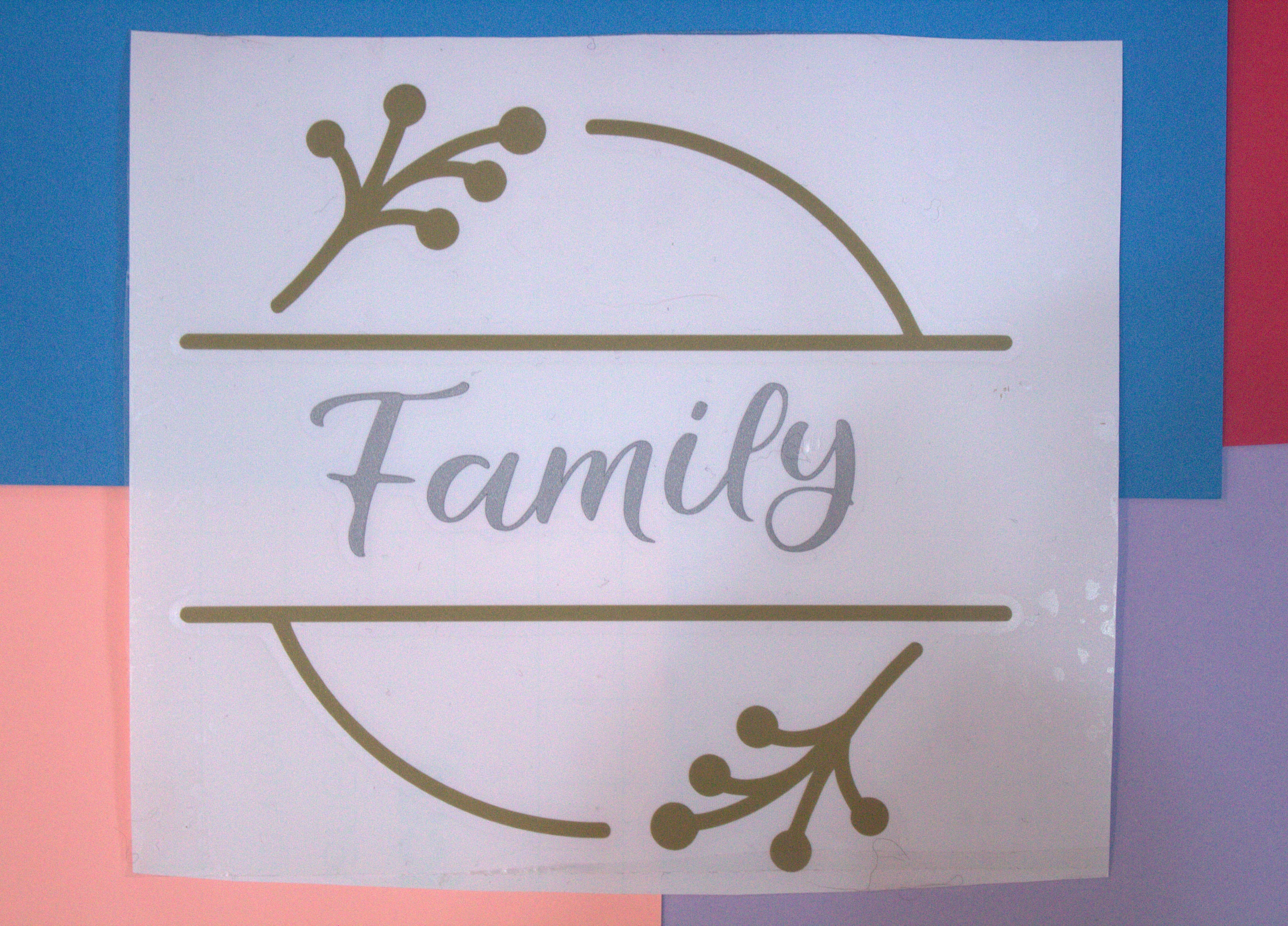 Customizable Family Vinyl Decal - Etsy