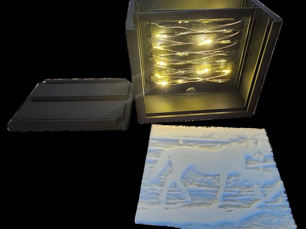 Lithophane Box for 80 Mm Wide X 70 Mm Tall X 3 Mm Thick Lithophanes ...