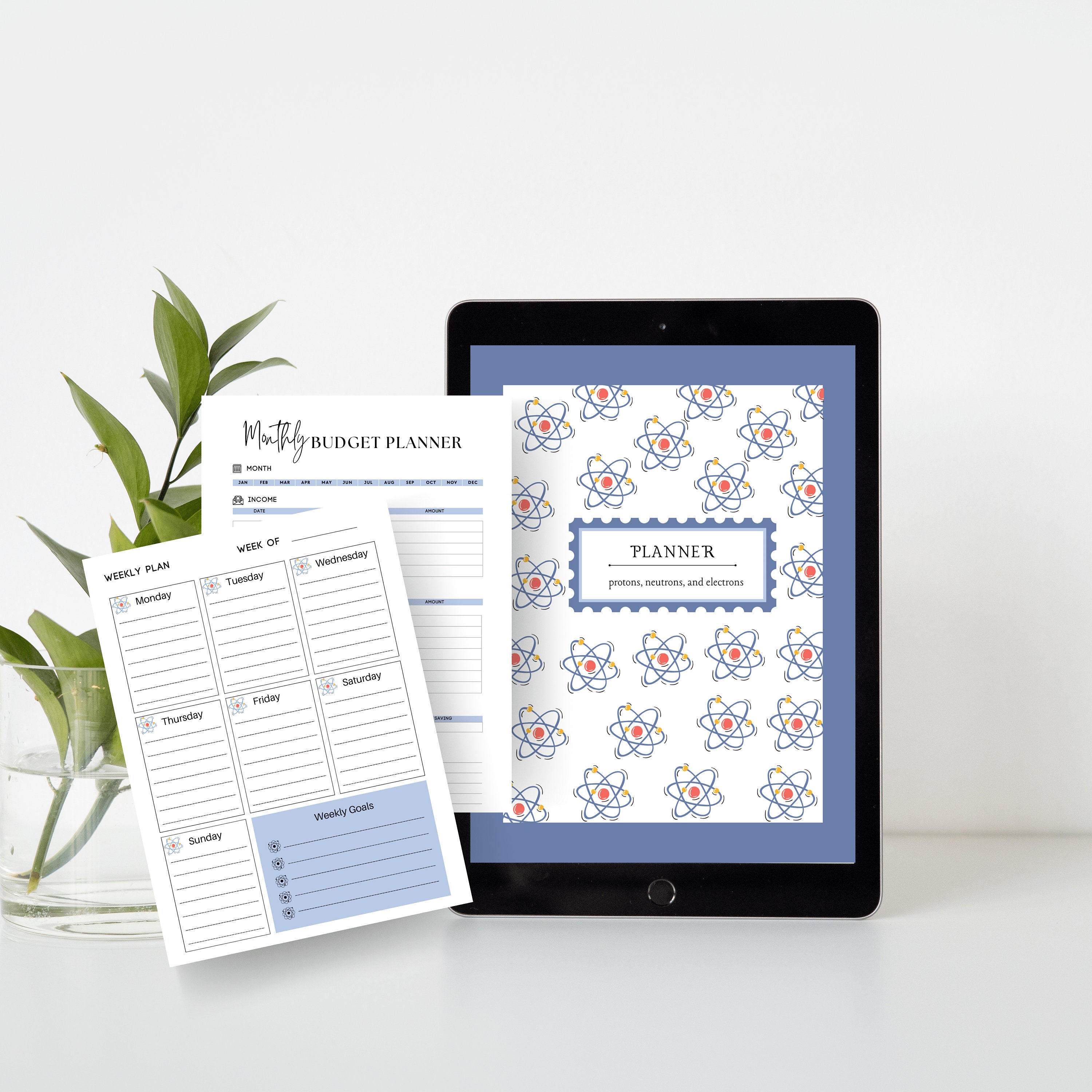 2024 Chemistry Digital Planner 2024 Digital Planner Atom Planner 2024 ...