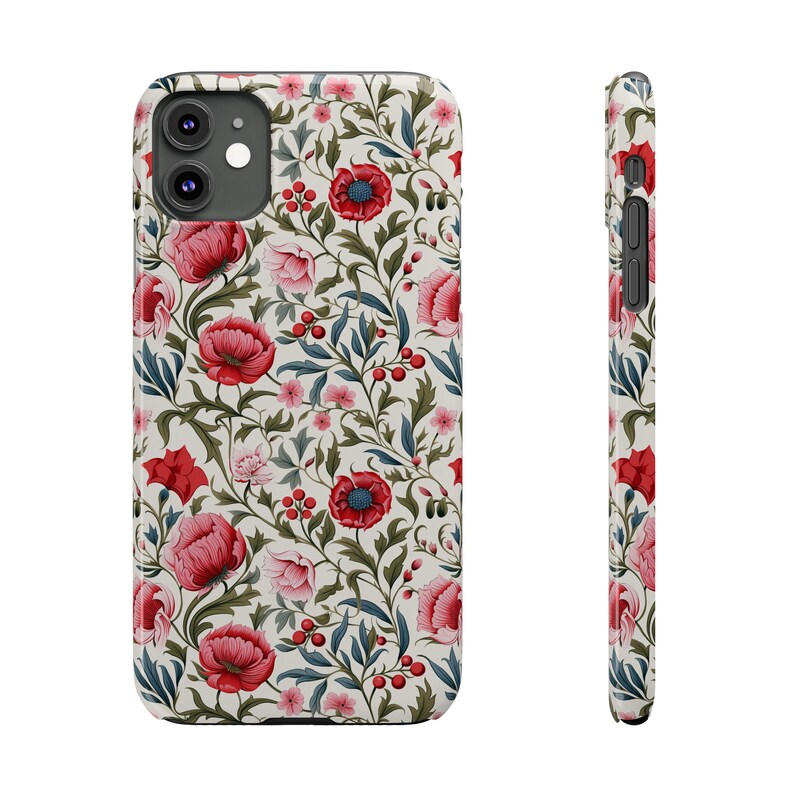 Victorian Garden William Morris-inspired Phone Case Lush Floral Lexan ...