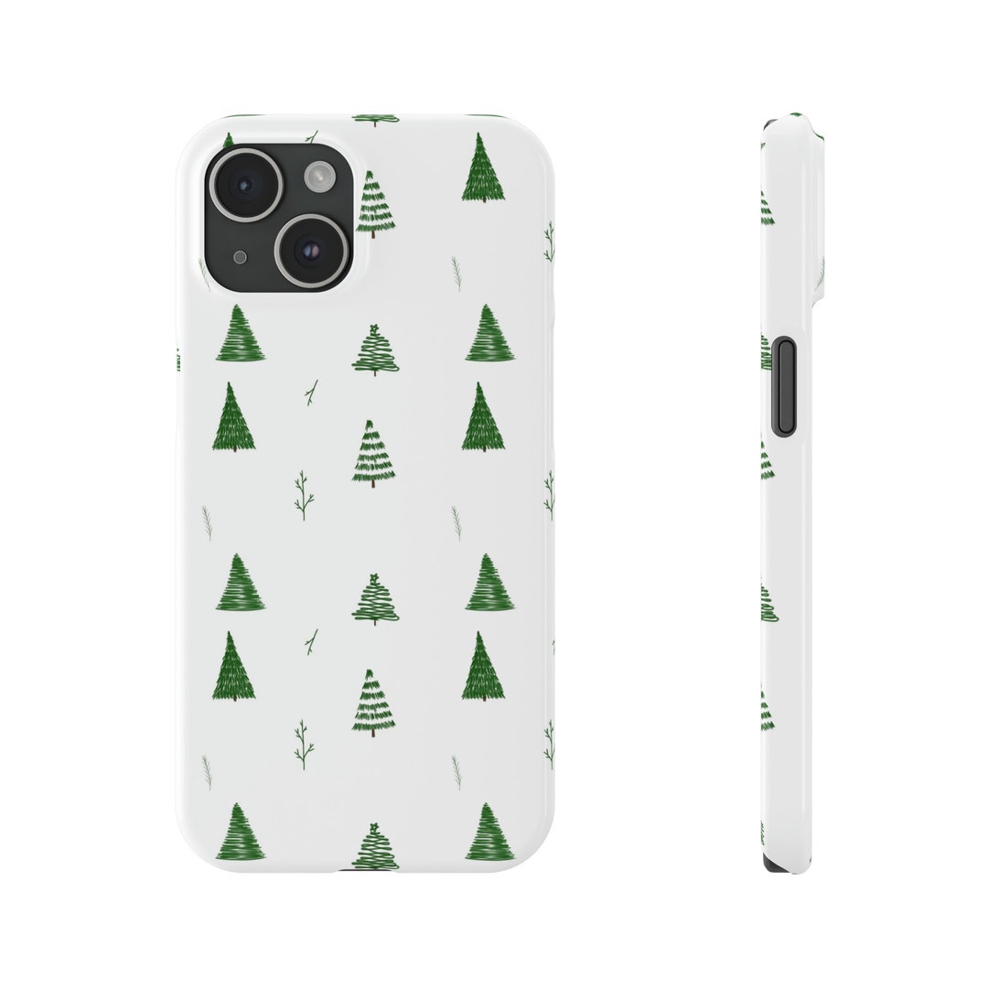 Winter Wonderland Pine Trees Phone Case – Festive Seasonal Design ...