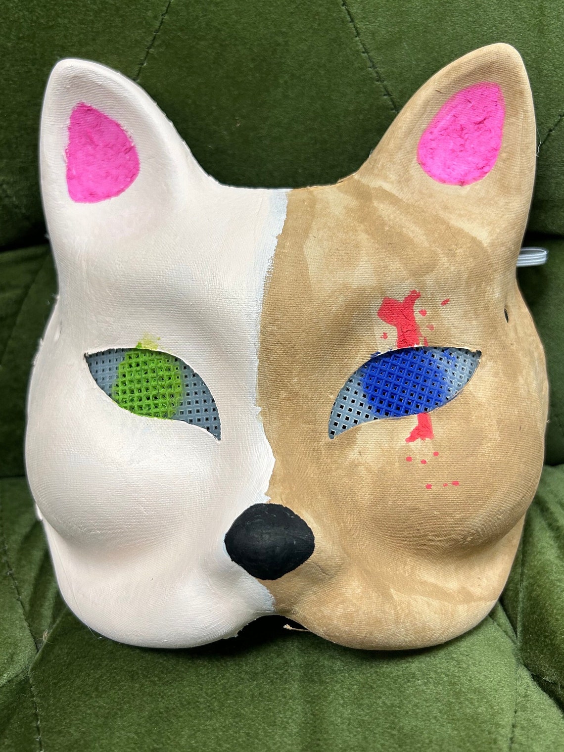 Two-faced Feline Mask Therian Mask - Etsy