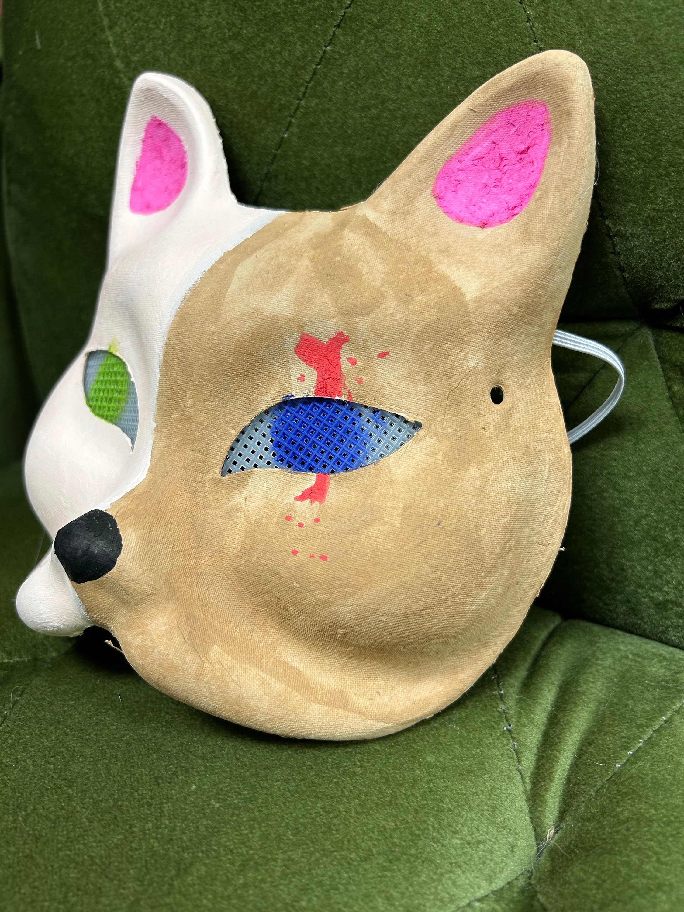 Two-faced Feline Mask Therian Mask - Etsy