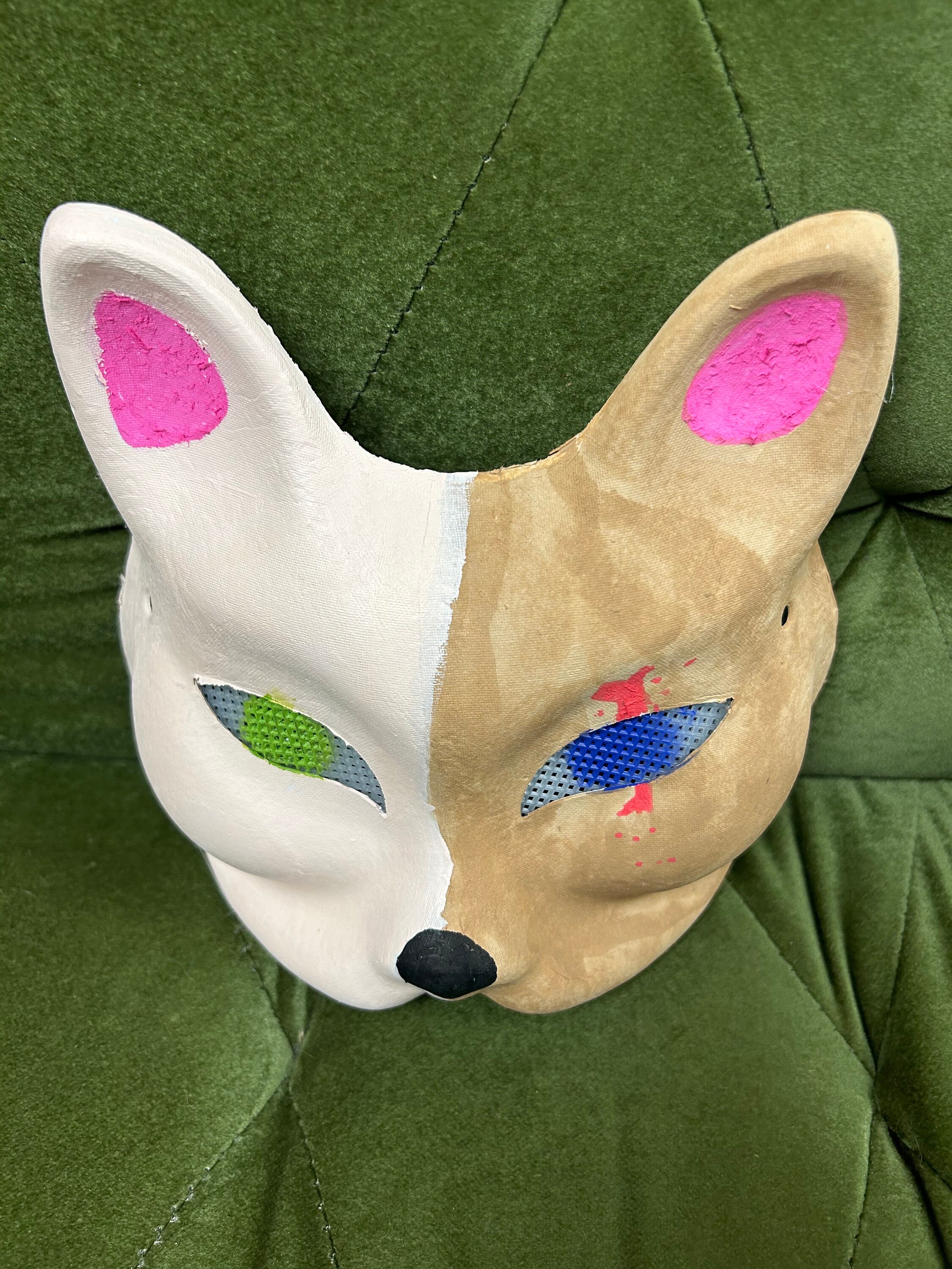 Two-faced Feline Mask Therian Mask - Etsy